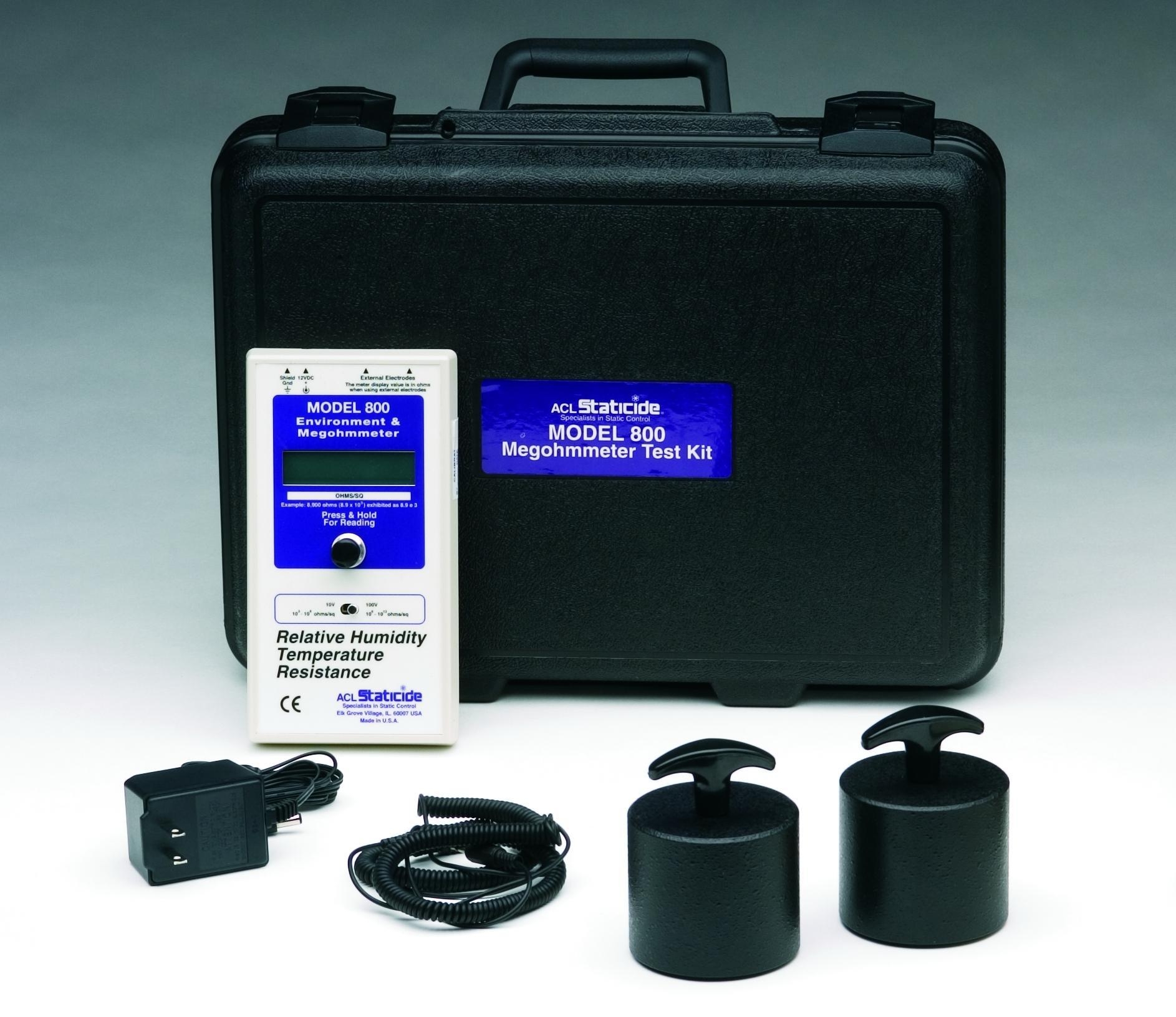 ACL Staticide 800 Digital Megohmeter Kit - Fahrenheit