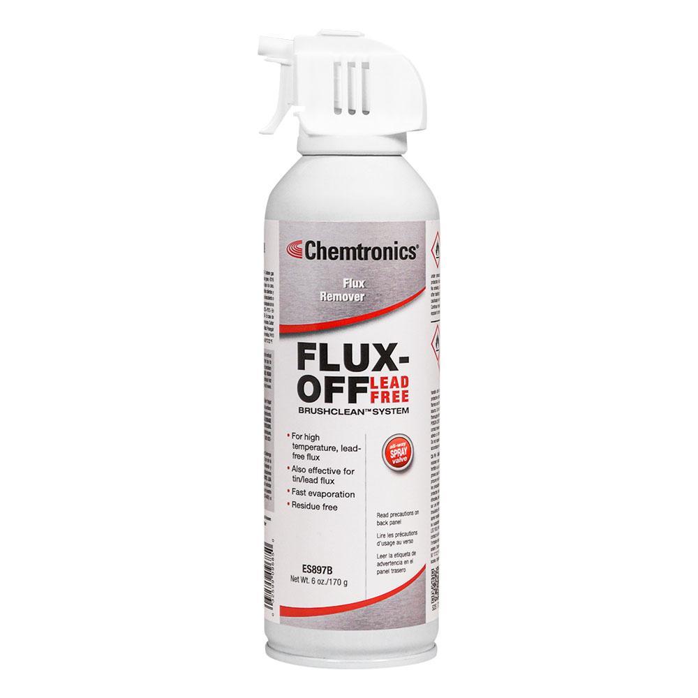 Chemtronics Flux-Off® ES897B Lead-Free Flux Remover - 6 oz BrushClean