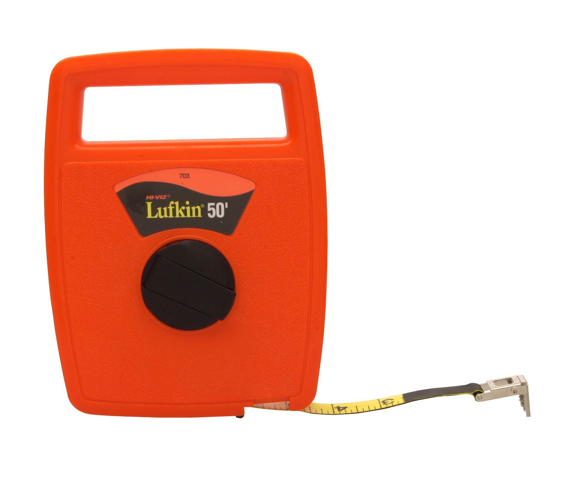 Lufkin Hi-Viz® Linear 703 (T703) 1/2" x 50' Linear Fiberglass Tape