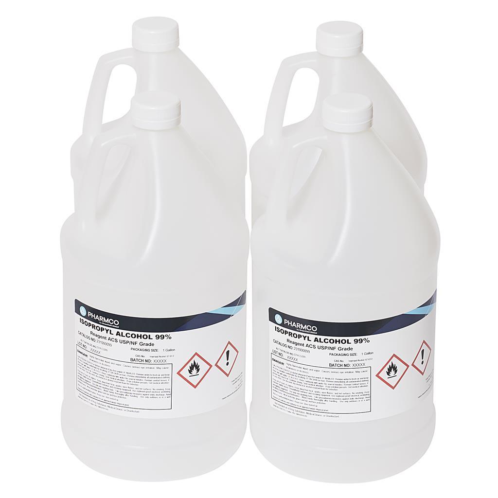 Pharmco-Greenfield Isopropyl Alcohol - 99% 231000099CSGL (231ACS099CSGL ...