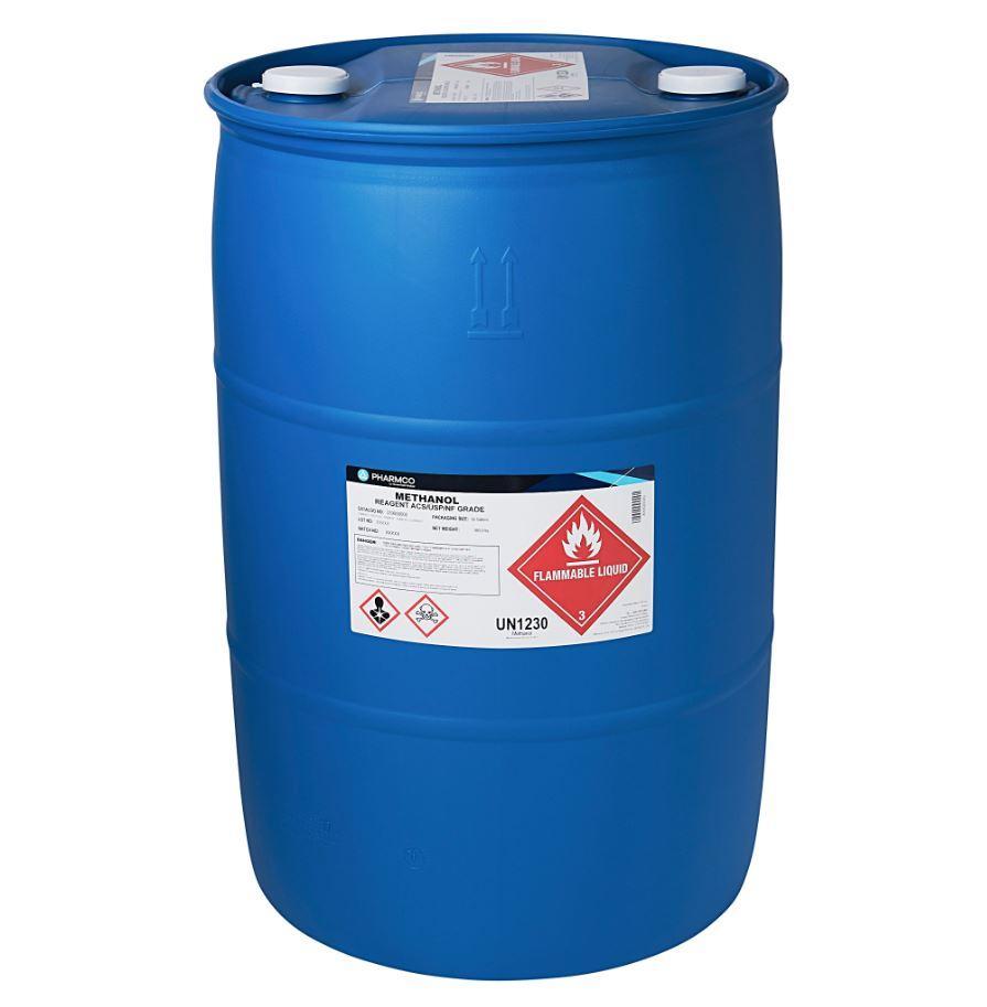 Pharmco-Greenfield 339000000DM55 (339000ACSDM55) Methanol - 55G Poly Drum