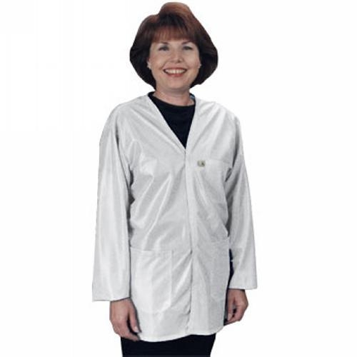 Tech Wear VOJ Series VOJ-13-4XL ESD Jacket, White - 4XL